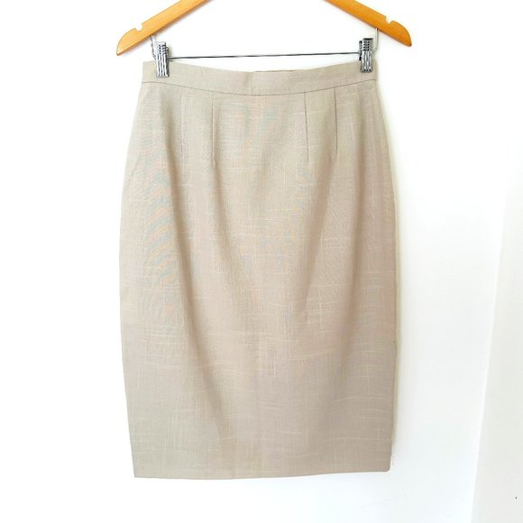 Shell | Skirts | Shell Cream Straight Skirt | Poshmark